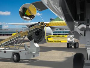 Approach Distance Monitoring for Belt Loaders