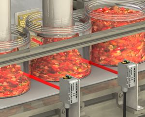 Clear Glass Jar Detection for Food and Beverage Splash Zone